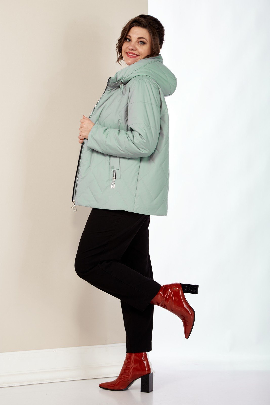 Куртка 2142 мята Shetti купить в интернет магазине Велесмода